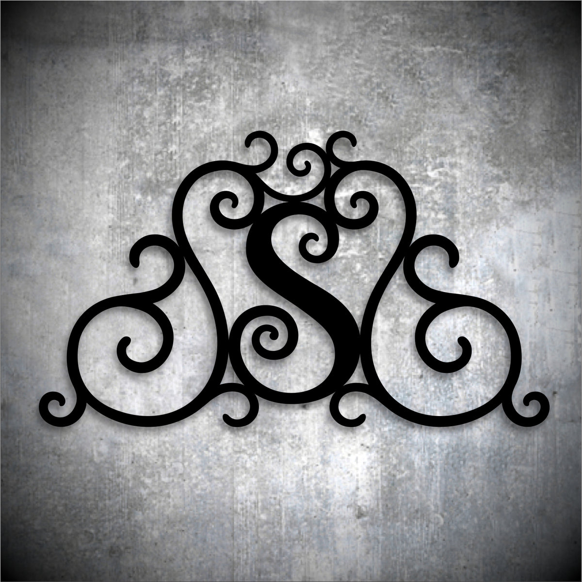 Monogram - Custom Faux Wrought Iron Scrollwork – Williams Ridge Studio